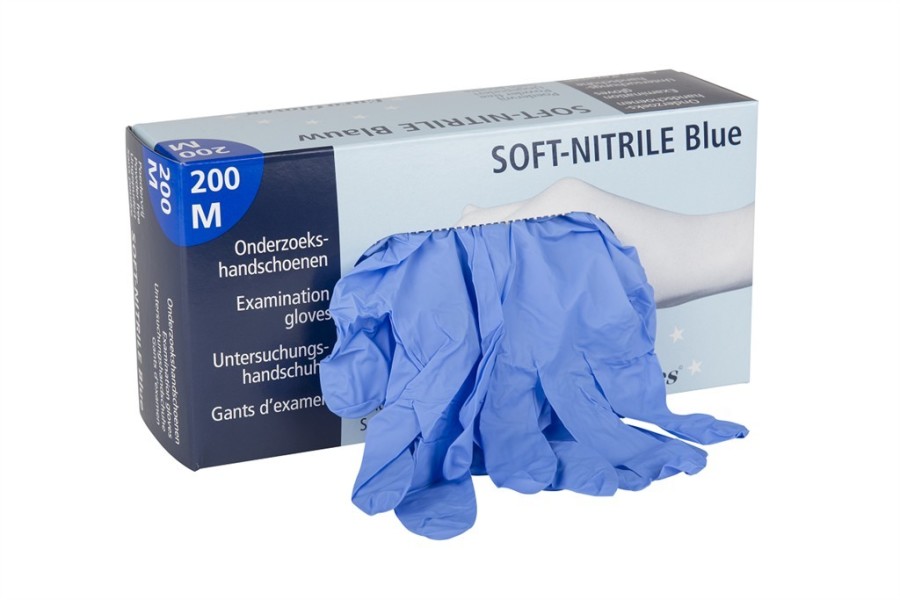Eurogloves soft-nitril pv blauw L 200st | Sport Lavit - Sportmedische ... Eurogloves soft-nitril pv blauw L 200st | Sport Lavit - Sportmedische ...